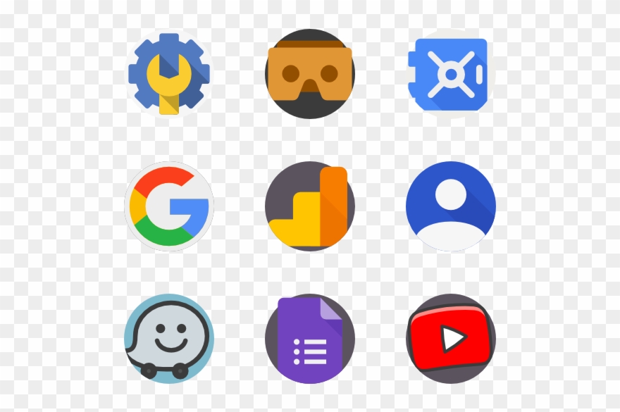 Google Services - Retro Icon Clipart (#3357070) - PinClipart