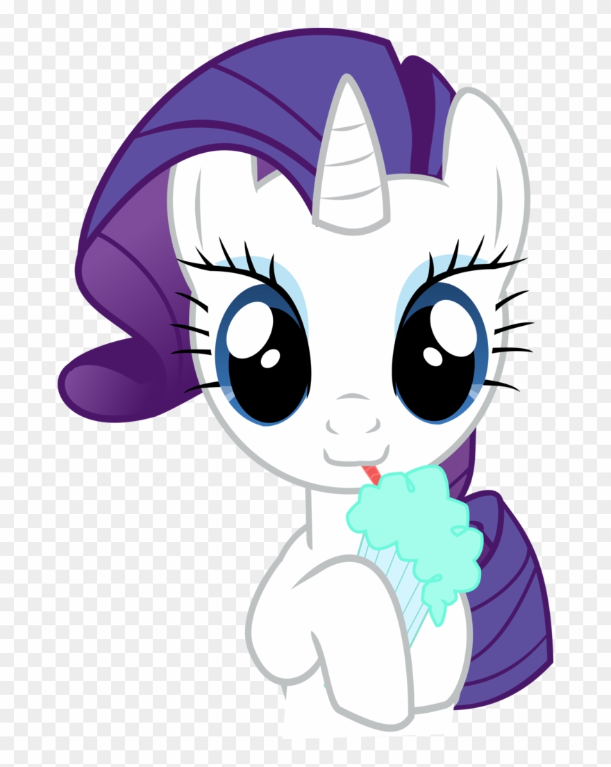 Heavyecho, Cute, Drinking, Milkshake, Raribetes, Rarity, - Cartoon ...