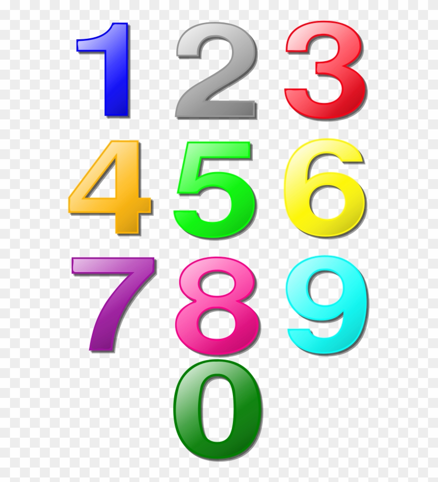 Download Clip Art Numbers 1 12 - Digit Clipart - Png Download (#341950 ...