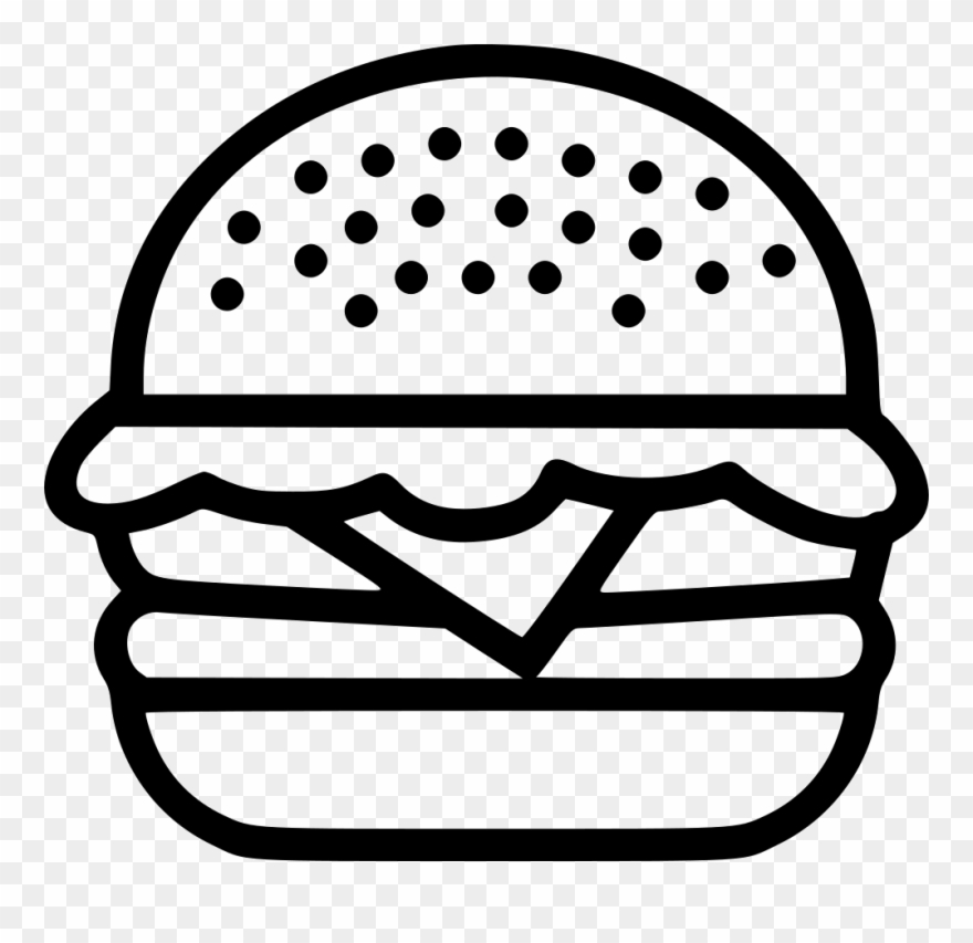 Hamburger Burger Food Junk Beef Chicken Png - Burger Icon Png Clipart ...