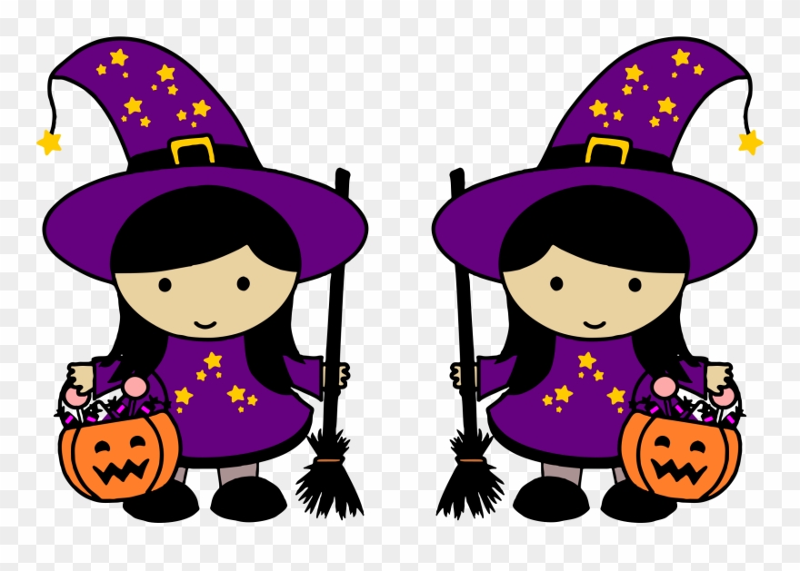 Big Image - Cute Witch Halloween Clip Art - Png Download (#346646 ...