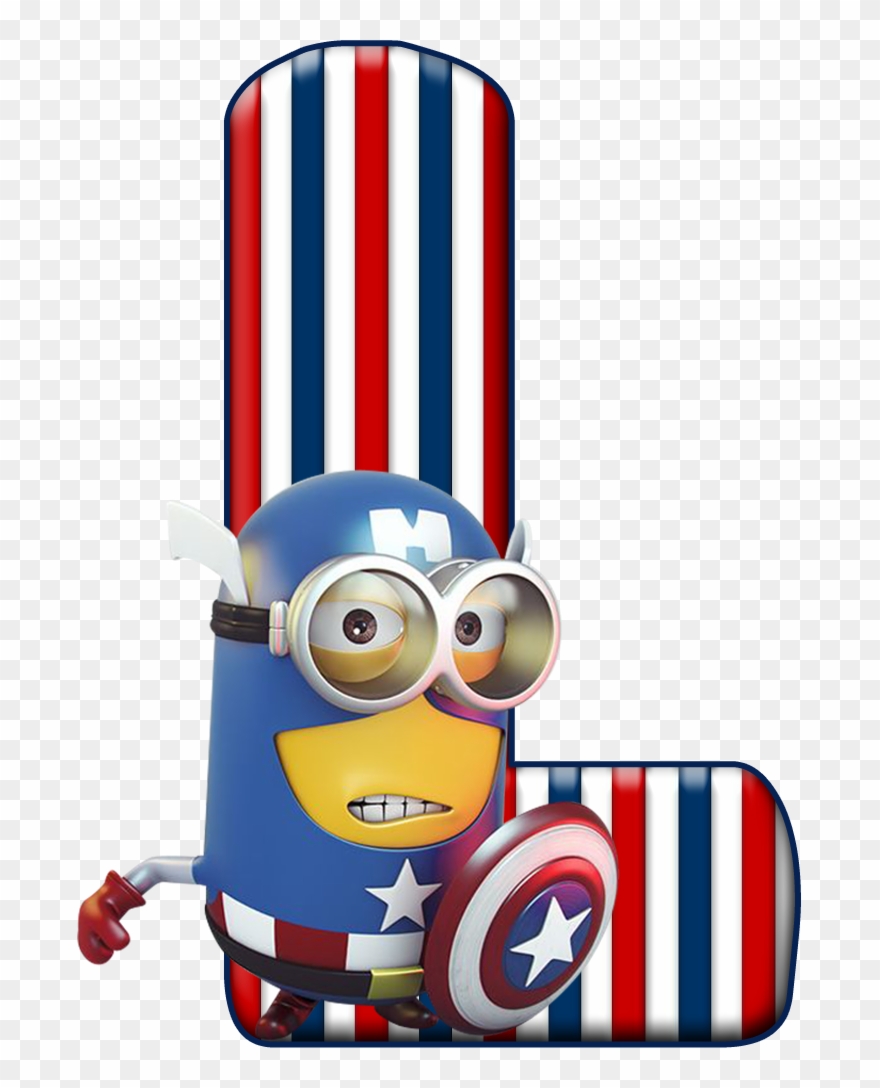 Download * ** *l* ** * - Captain America Minion Png Clipart (#347841 ...
