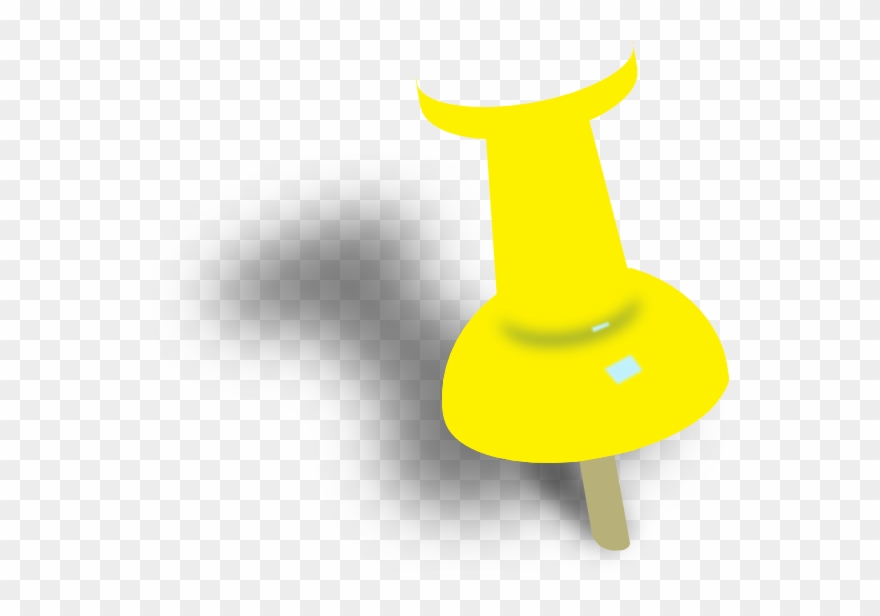 Yellow Push Pin Clip Art - Png Download (#3403222) - PinClipart
