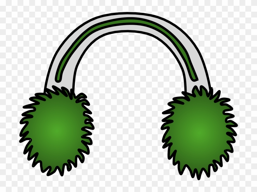 Earmuffs, Green, Png Clipart (#3405215) - PinClipart