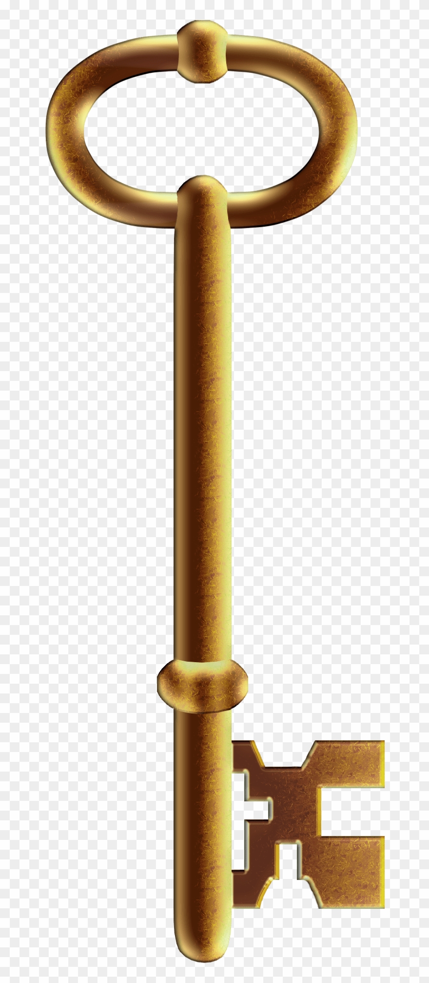 Skeleton Key Clip Art - Transparent Skeleton Key Clipart - Png Download ...