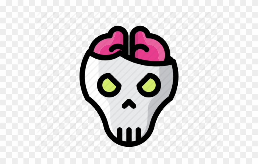 Creepy Clipart Brain - Illustration - Png Download (#3425751) - PinClipart