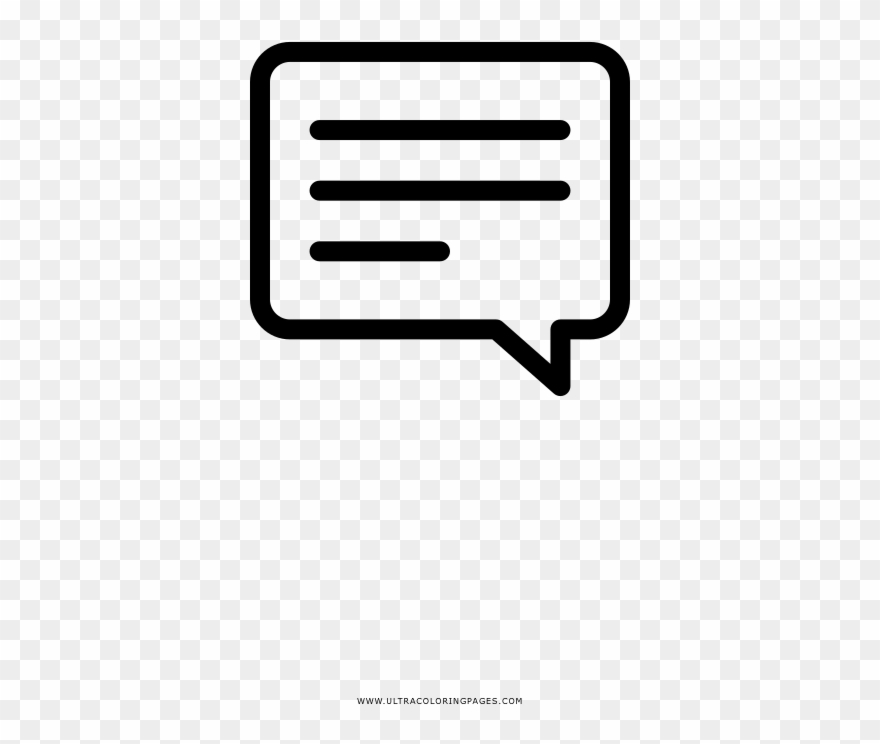 Speech Bubble Coloring Page Clipart (#3447699) - PinClipart