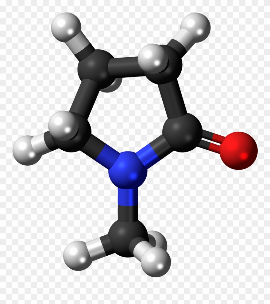 N-methylpyrrolidone Molecule Ball - N Methyl 2 Pyrrolidone Clipart ...