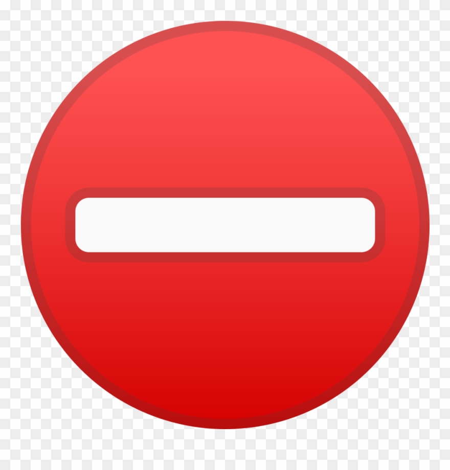 Download Svg Download Png - No Entry Emoji Clipart (#3449470) - PinClipart