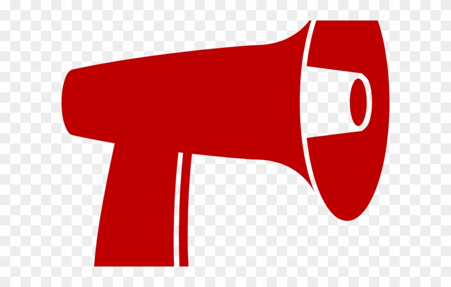 Vireo Clipart Morning Announcement - Red Megaphone Clip Art - Png ...