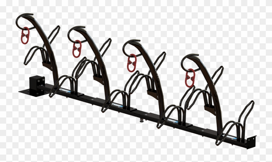 Tulip Bicycle Rack For Crate Bikes - Cartoon Clipart (#3464886 ...