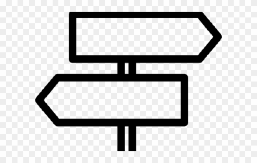 Direction Clipart Street Sign - Directions Outline - Png Download ...