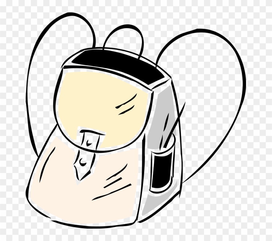 Download Vector Illustration Of Student's School Backpack Knapsack ...