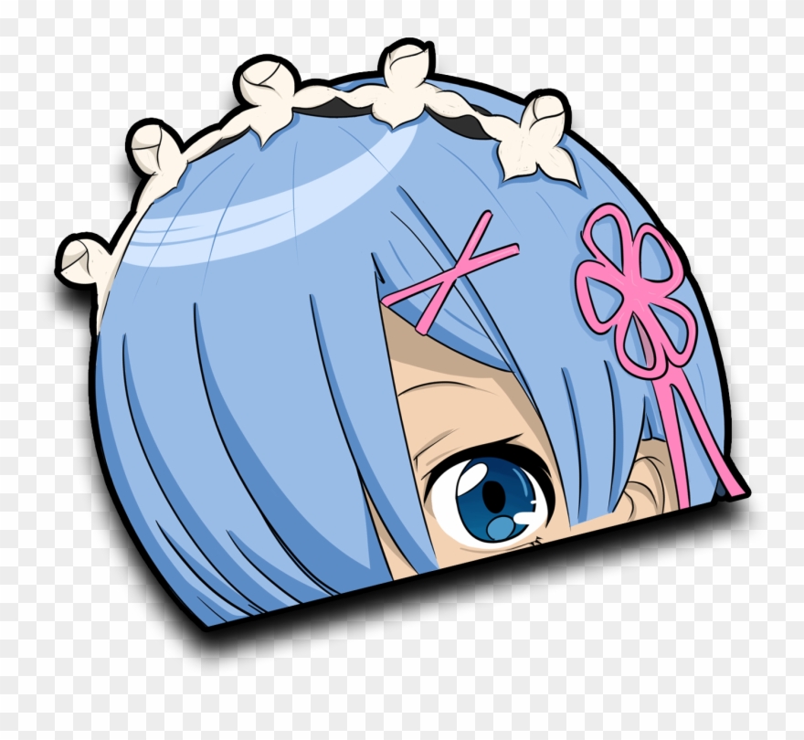 Download Zero Rem Peek Sticker - Cartoon Clipart (#3493745) - PinClipart