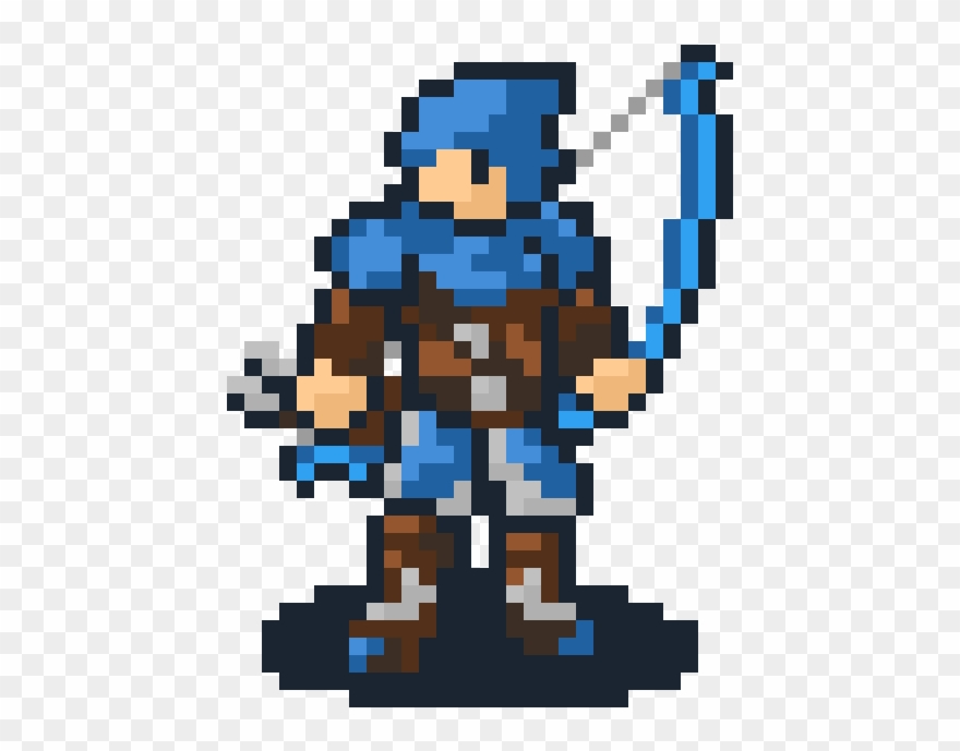 [oc] An Archer - Fire Emblem Archer Pixel Art Clipart (#3494032 ...