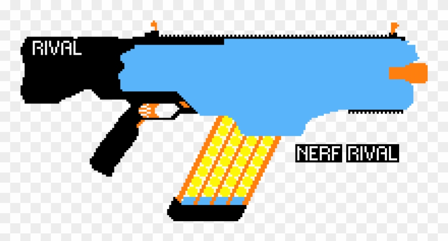 Nerf En Pixel Art Clipart (#3514387) - PinClipart