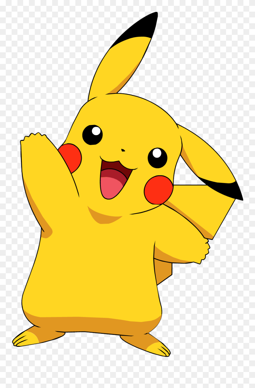 Pikachu Clipart Bye - Pikachu With No Background - Png Download ...