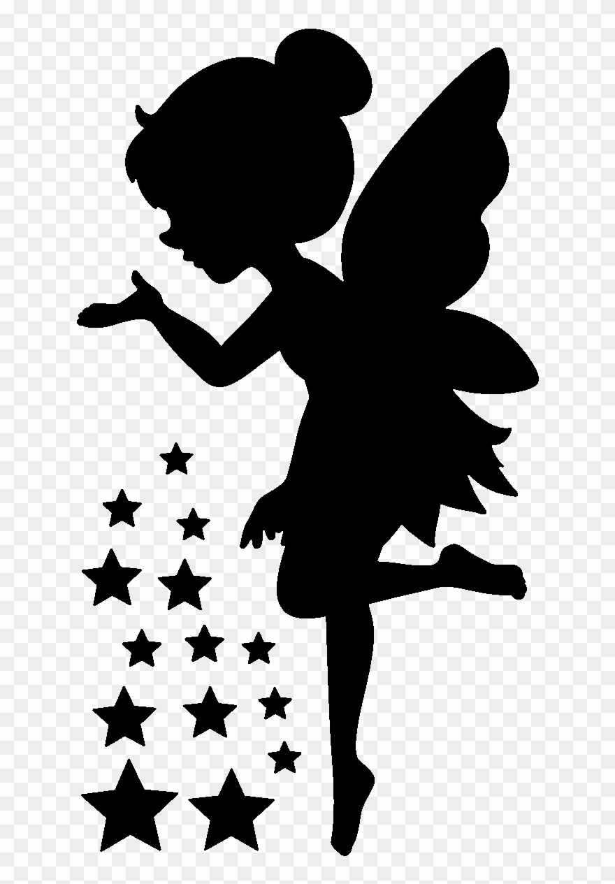 Sticker Enfant Fee Et Les Etoiles Ambiance Sticker - Fairy Vector ...