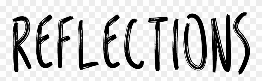 Reflections - Calligraphy Clipart (#3544219) - PinClipart