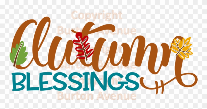 Autumn Blessings Clipart (#3547642) - PinClipart