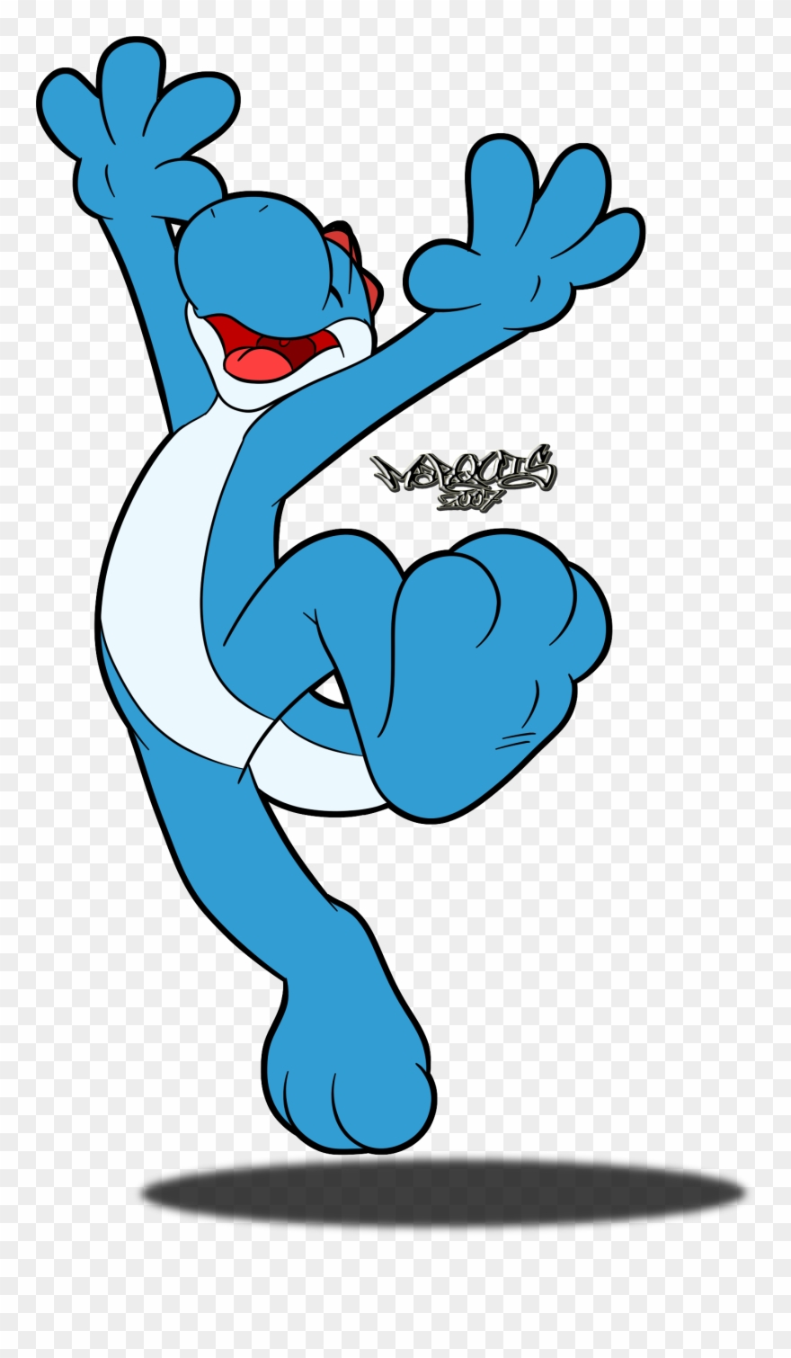 Hopping Happy Yoshi Clipart (#3553293) - PinClipart