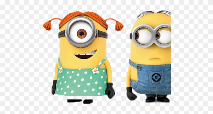 Despicable Me Clipart Yellow Minion - Male And Female Minion - Png ...