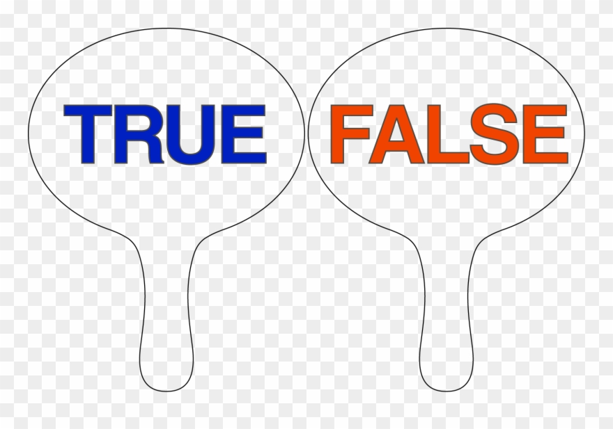 True False Yes No Voting Paddles Clipart (#3566536) - PinClipart