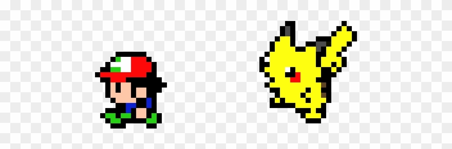 Pikachu And Ash - Pikachu E Ash Pixel Clipart (#3586524) - PinClipart
