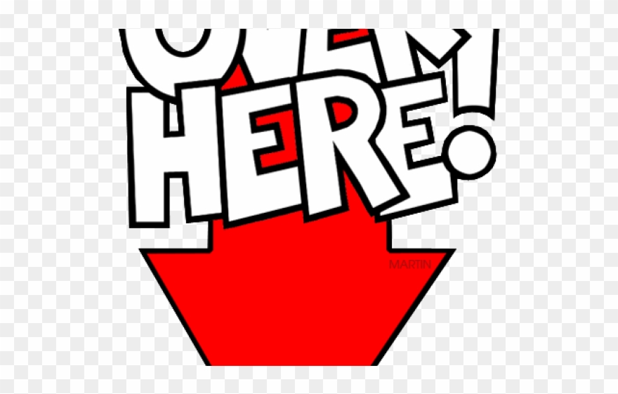 Here Clipart Arrow - Png Download (#3587096) - PinClipart