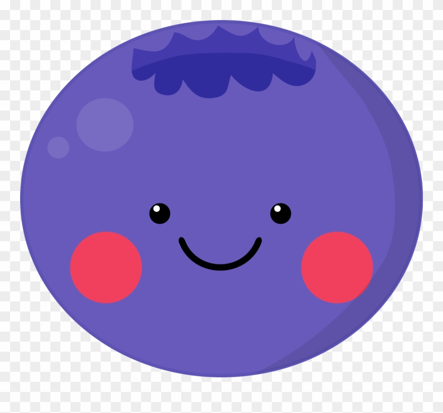 Cute Blueberry - Smiley Clipart (#3589681) - PinClipart