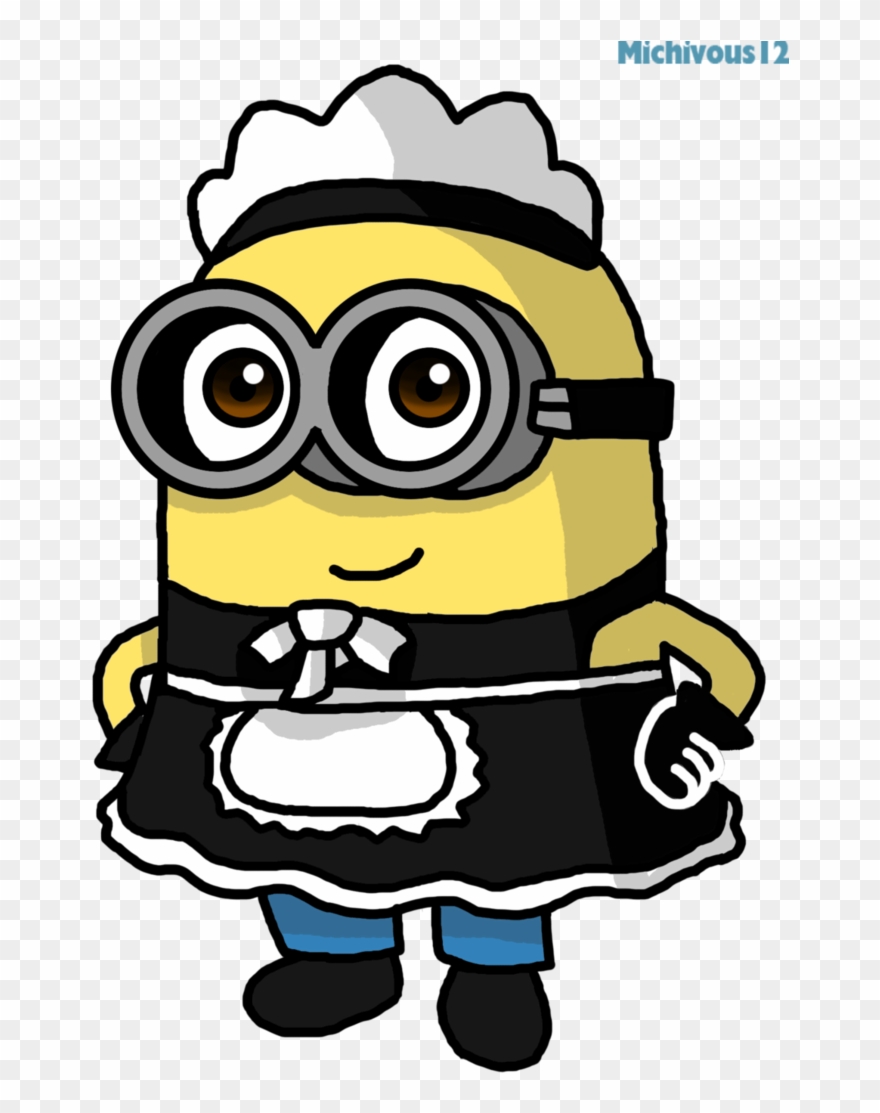 Maid Drawing Minion Clip Art Library Library - Como Dibujar A Minions ...