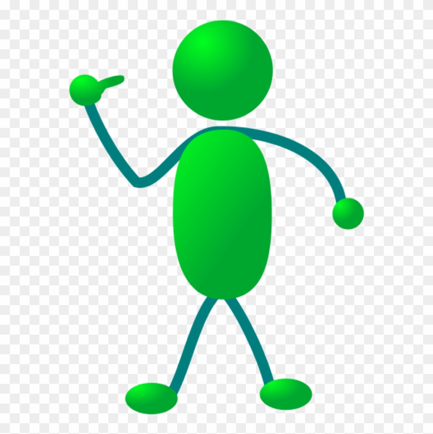 Download Stickman Pointing Finger To Himself - Stickman Clipart - Png ...