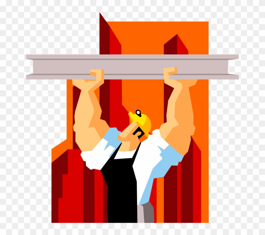 Jacked With Beam Vector Image Illustration Of - Under Construction ...