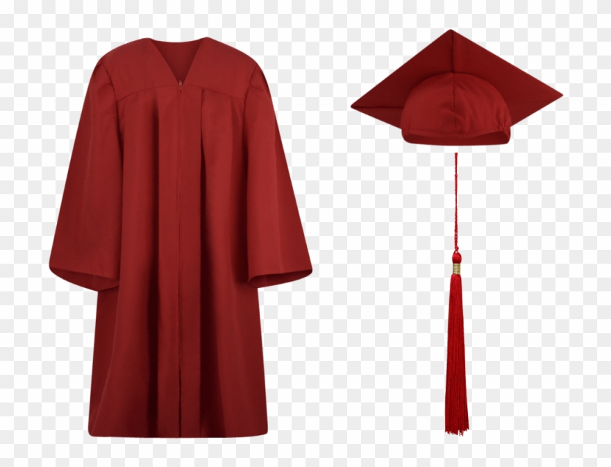 Graduation Cap And Gown Tassel - Cap And Gown Transparent Png Clipart ...