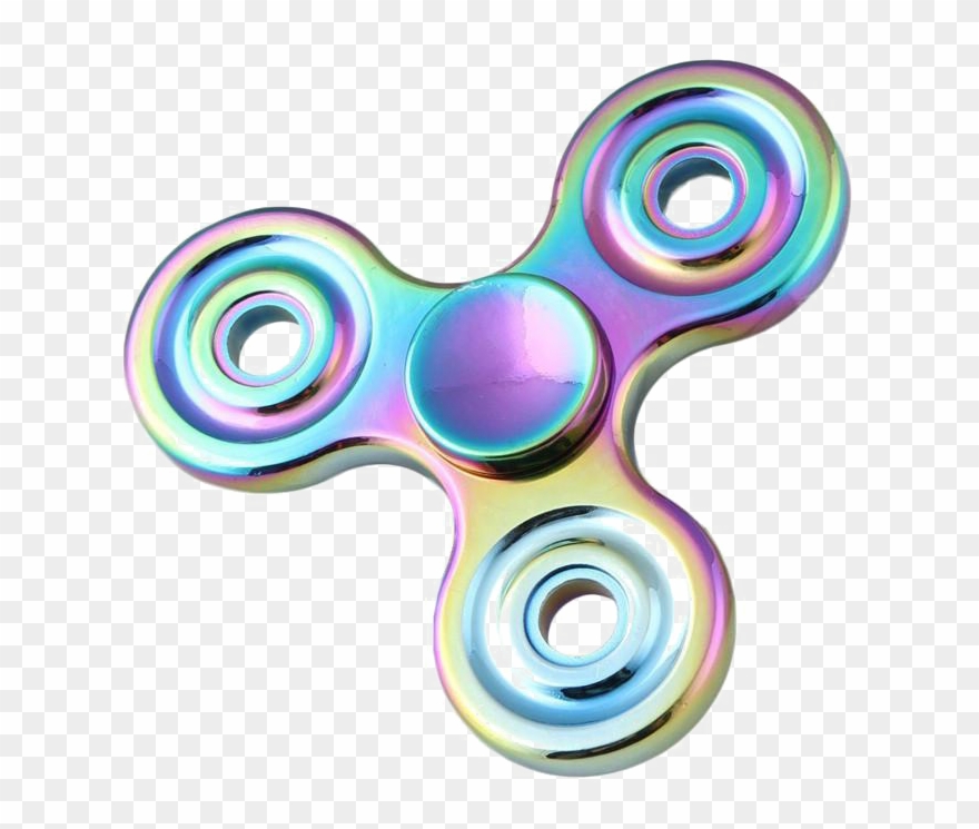 Download Rainbow Fidget Spinner Transparent Background Png - Fidget ...