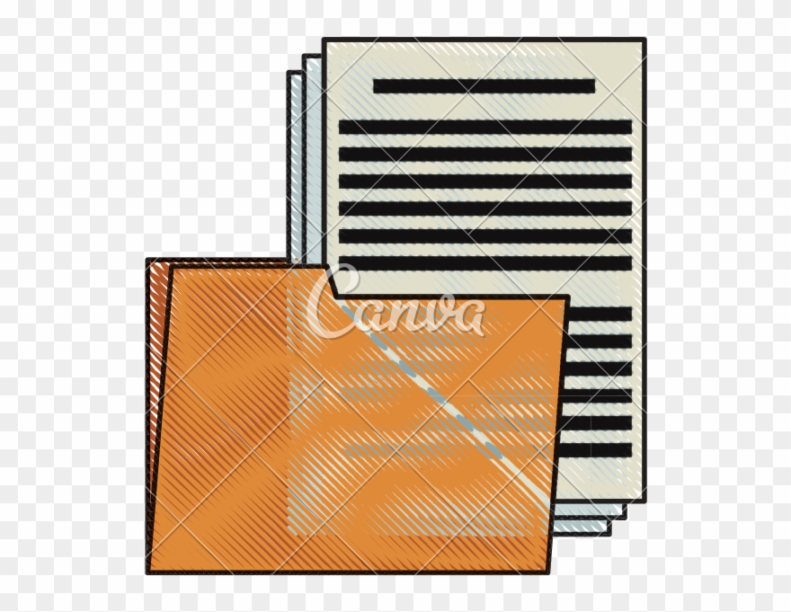 Drawing Folder File - Illustration Clipart (#3621602) - PinClipart