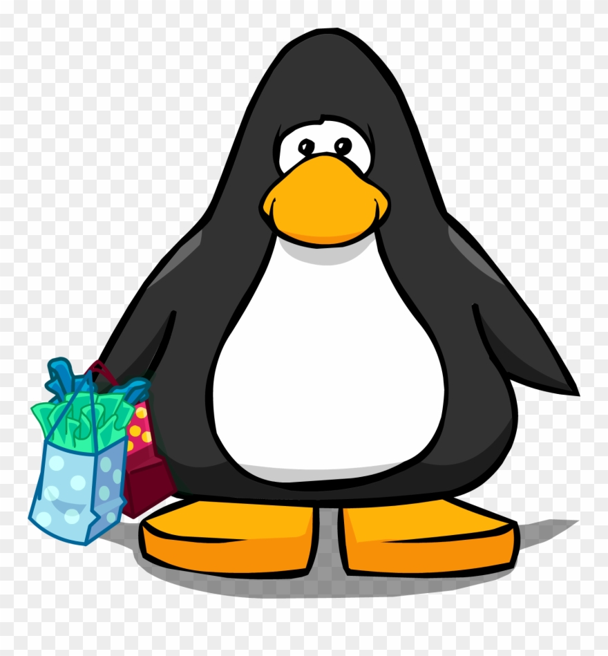 Shopping Clipart Penguin - Penguin From Club Penguin - Png Download ...