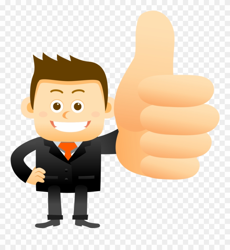 Download Clipart Happy Thumbs Up - Thumbs Up Cartoon Png Transparent ...