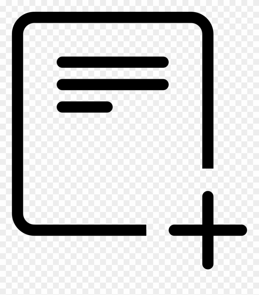 Png File Svg - Add Note Icon Png Clipart (#3648982) - PinClipart