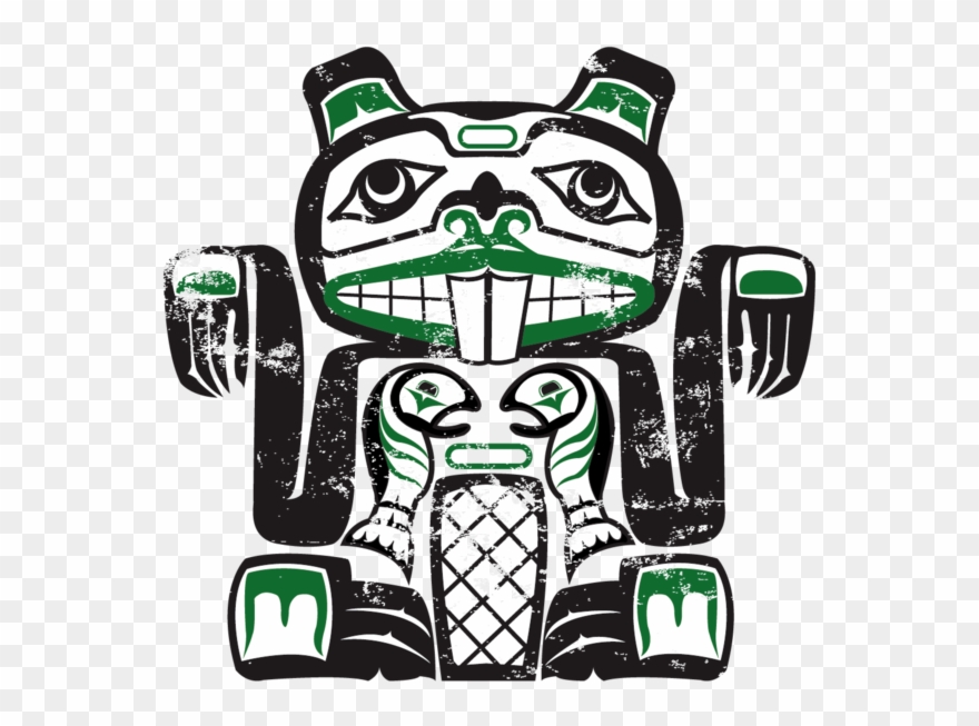 Northwest Native American Beaver - Native American Beaver Charm Clipart ...