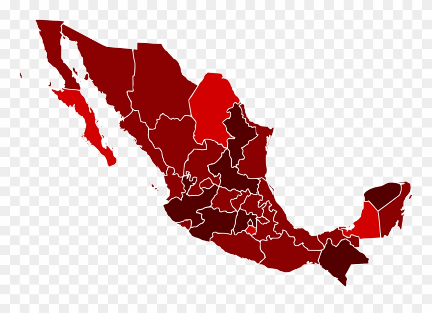 Open - Transparent Mexico Map Black Clipart (#3693102) - PinClipart