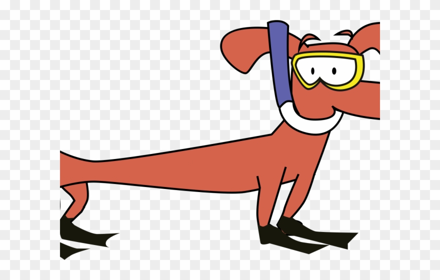 Diving Clipart Dog - Diving Dog Draw - Png Download (#3698756) - PinClipart