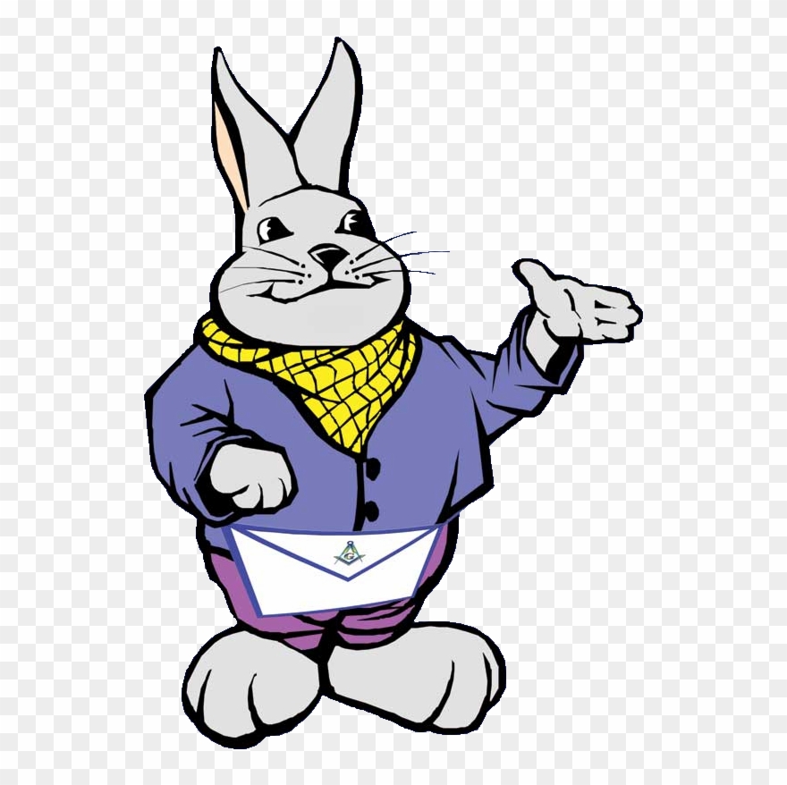 Masonic-bunny - Masonic Rabbit Clipart (#372594) - PinClipart