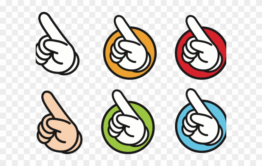 Fingerprint Clipart Hand - Finger Point Symbol - Png Download (#3707823 ...