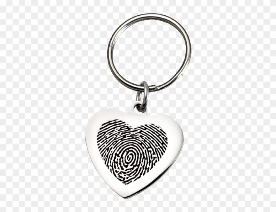 Fingerprint Memorial Key Ring - Keychain Clipart (#3707844) - PinClipart