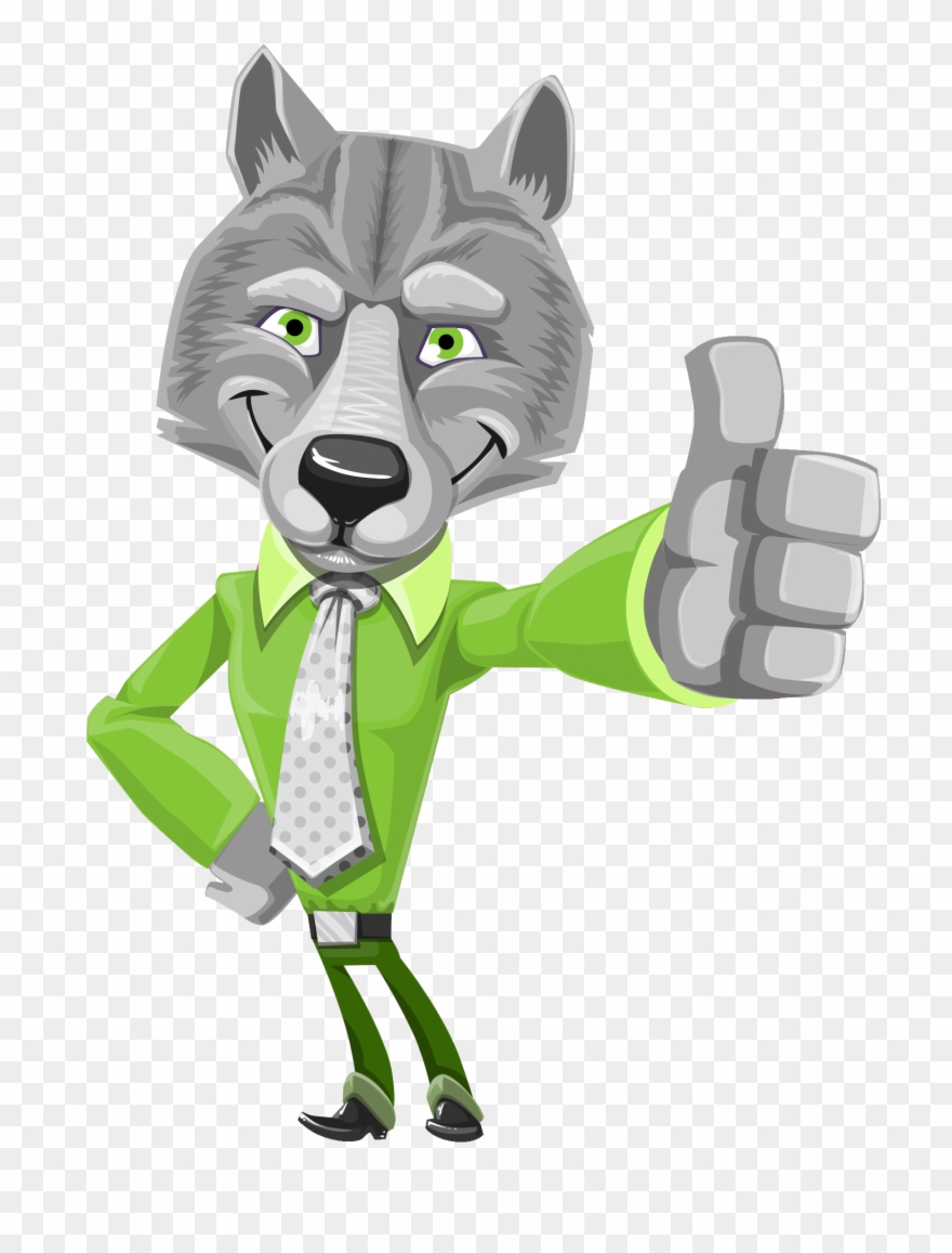 1509 X 2046 - Transparent Png Cartoon Wolf Clipart (#3710720) - PinClipart