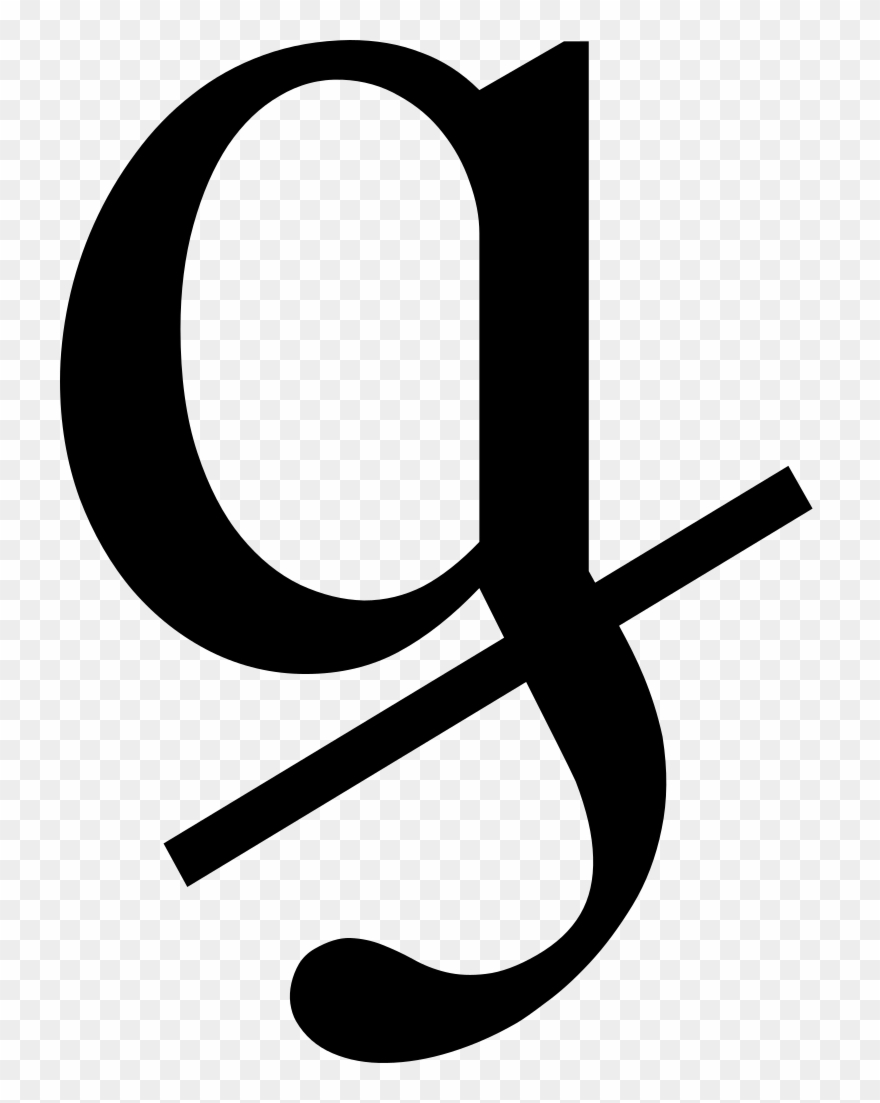G With Open Slanted Tail And Stroke Clipart (#3711947) - PinClipart