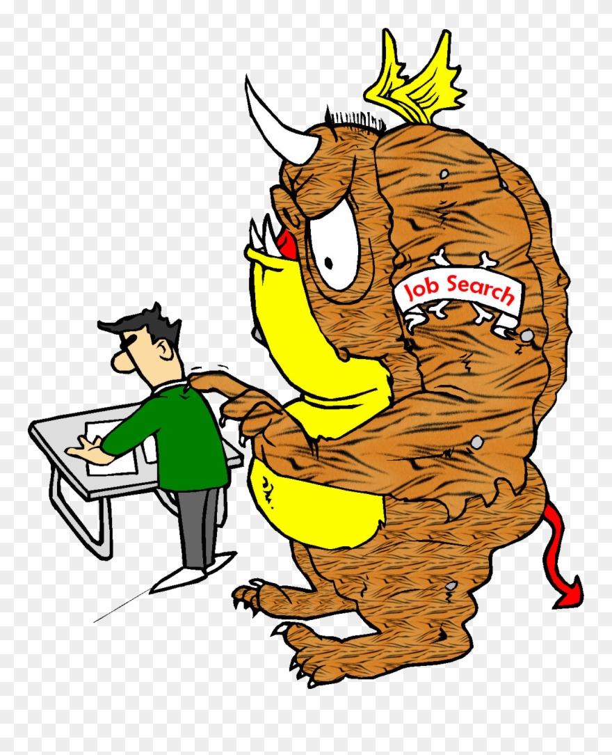 Job Monster - “ - Cartoon Clipart (#3717686) - PinClipart