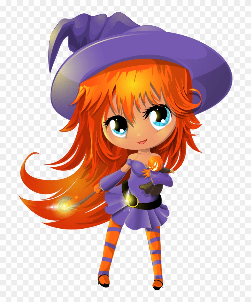 Cute Halloween Witch Clip Art - Cute Witch - Png Download (#3729178 ...