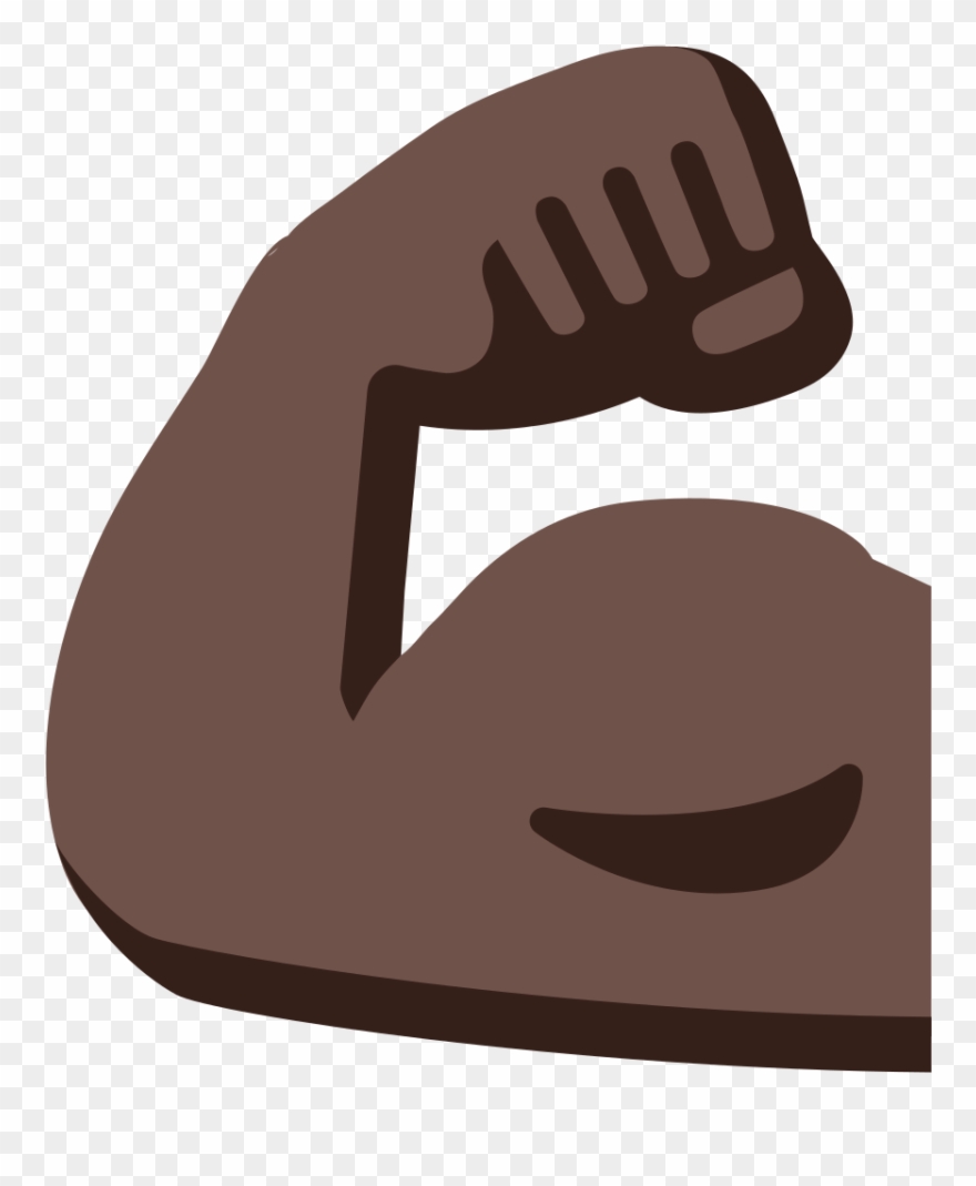 Download Emoji U1f4aa 1f3ff - Strong Arm Emoji Brown Clipart (#3747449 ...